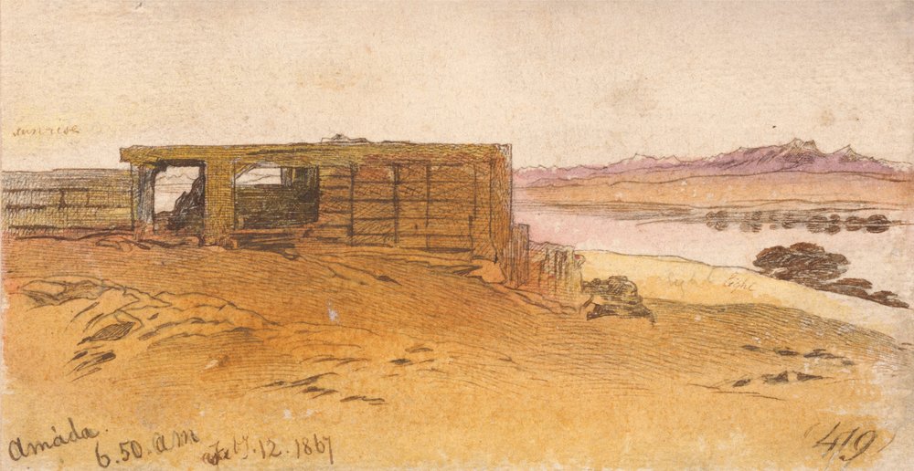 Amada, 6:50 am, 12 February 1867 by Edward Lear