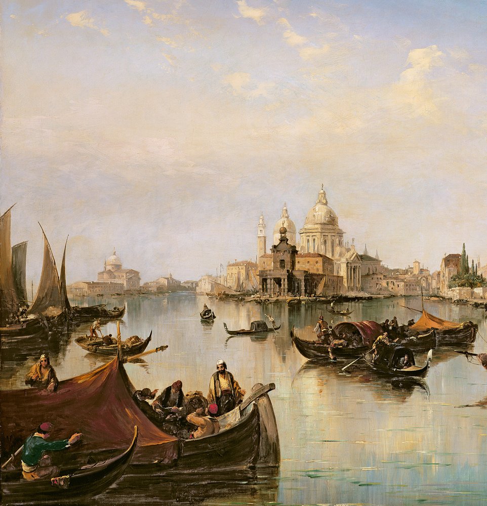 The Bacino di San Marco, Looking Towards the Mouth of the Grand Canal ...