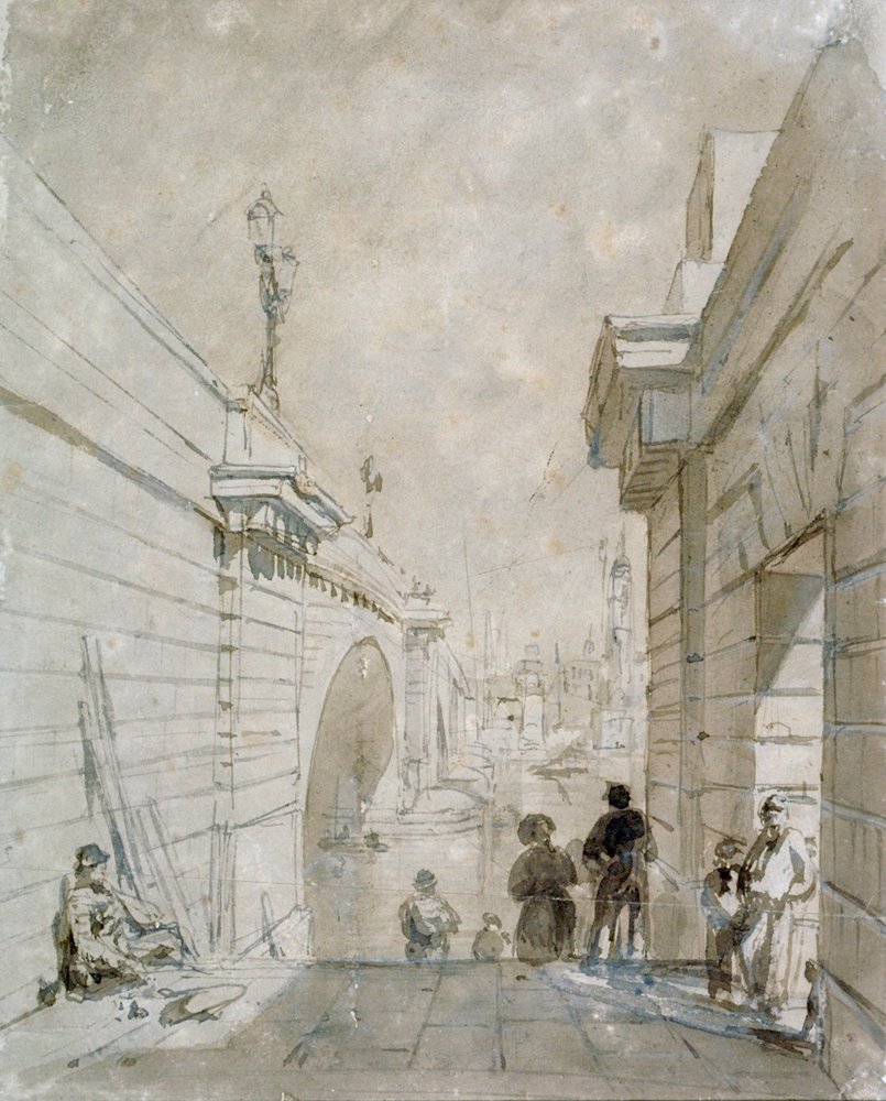 London Bridge Looking North from the Upper Landing of Steps Near Tooley ...