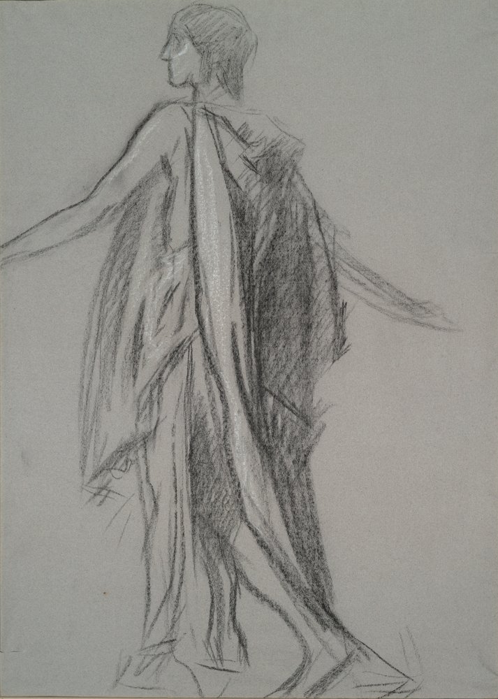 Early Figure Study by Edwin Austin Abbey: Fine art print