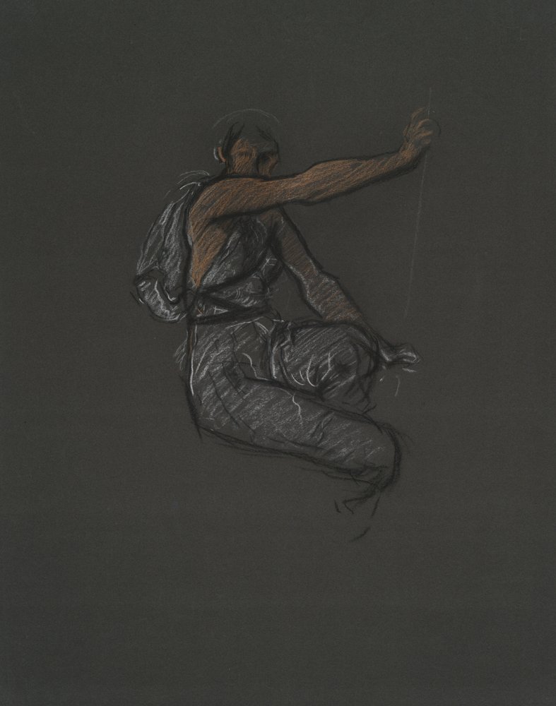 Unidentified Figure Study for Mural Project at the Pennsylvania State ...