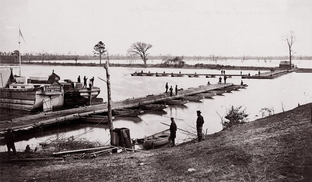 Pontoon Bridge by Egbert Guy Fowx: Buy fine art print