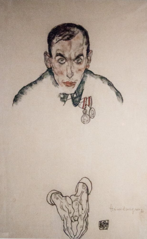Portrait Sketch of Second Lieutenant Heinrich Wagner