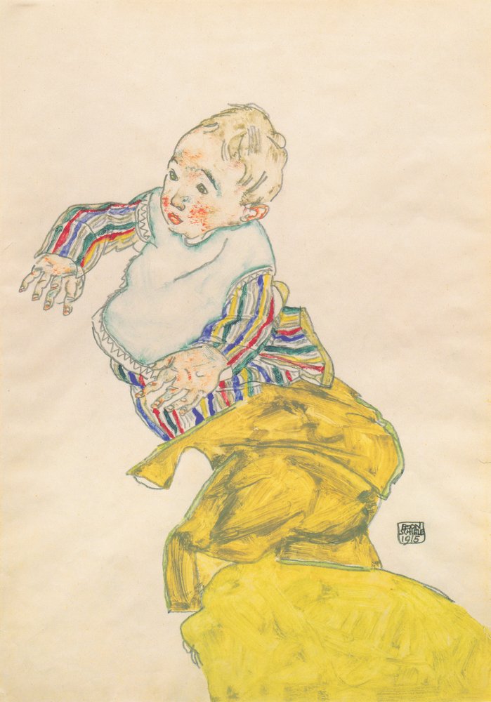 Schiele's Nephew, Anton Peschka by Egon Schiele