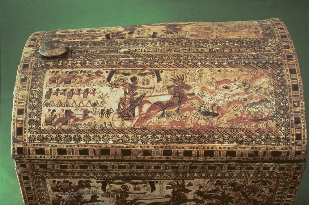 Detail of a Tutankhamun Chest, New Kingdom, c.1340 BC (detail)