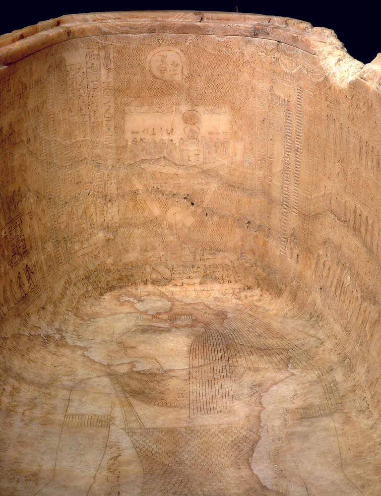 The Image of Goddess Nut on the Sarcophagus of Seti I