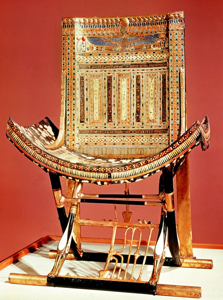 The pharaoh's ecclesiastical throne, from the tomb of Tutankhamun