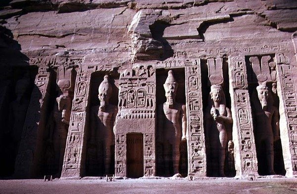 Facade of the Temple of Queen Nefertari, New Kingdom, c.1250 BC