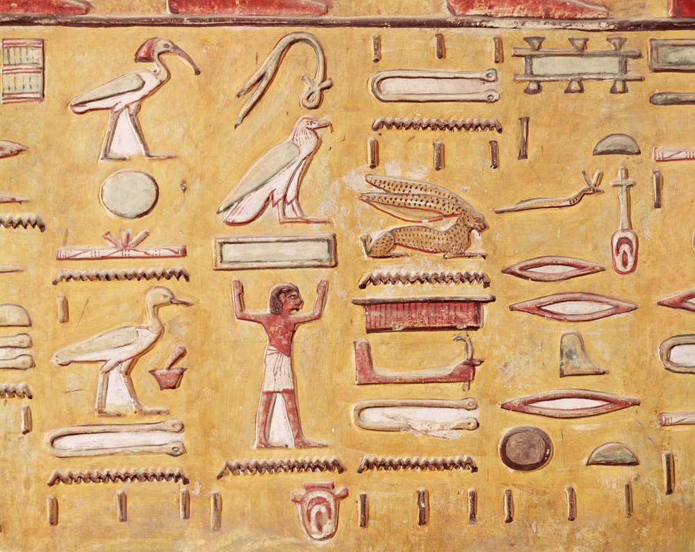 Hieroglyphics, from the Tomb of Seti I, New Kingdom