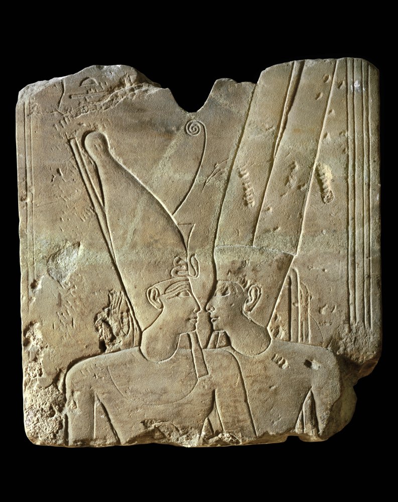 Pharaoh Ramses II and God Amun by Egyptian 19th Dynasty