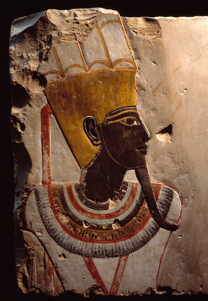 Detail of a Painting Depicting the Fertility God Amon Min