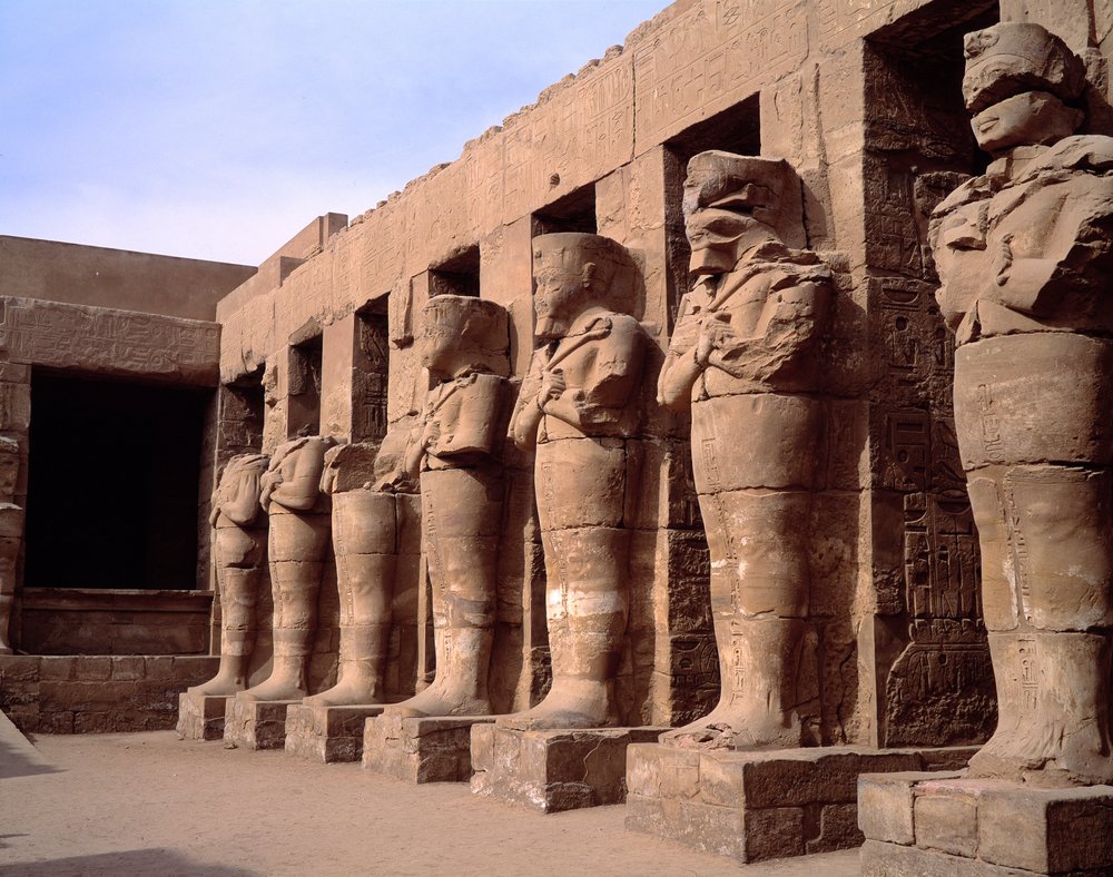 View of the Temple of Karnak, Egypt by Egyptian Egyptian