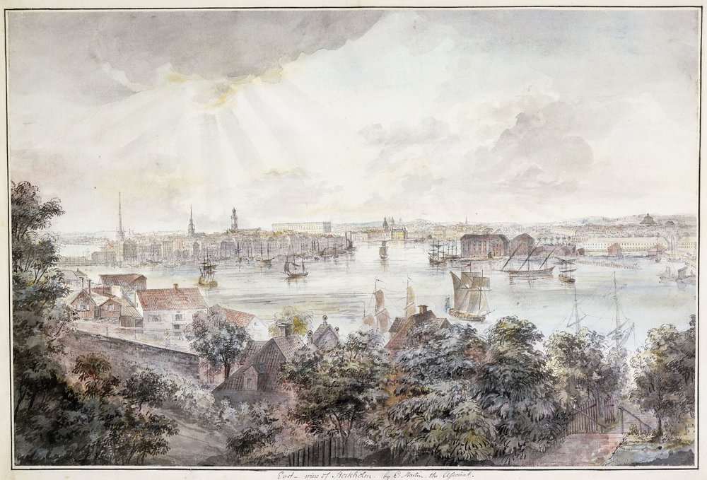 A View of Stockholm from Soder with the Royal Palace, Storkyrkan ...