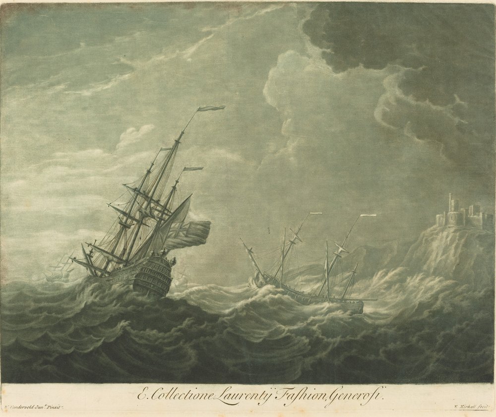 Shipping Scene from the Collection of Lawrence Fashion, 1720s