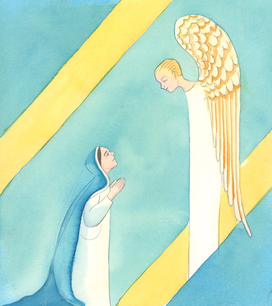 The Angel said to Mary: 