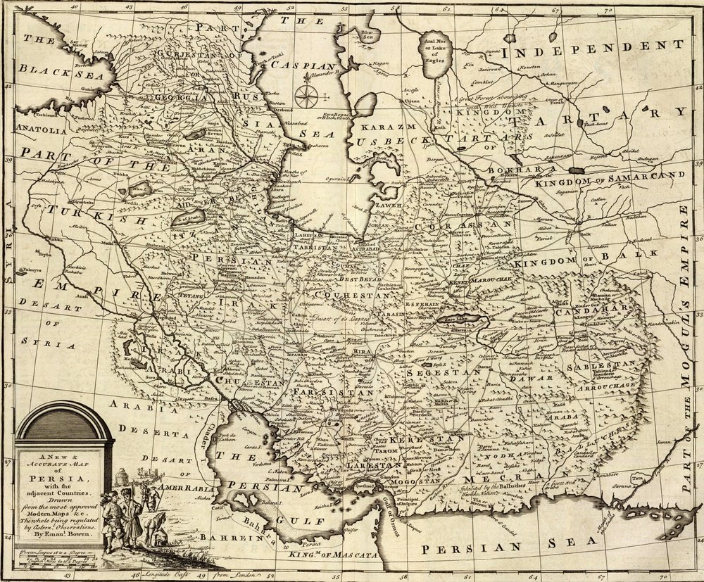 A New & Accurate Map of Persia, with the Adjacent Countries