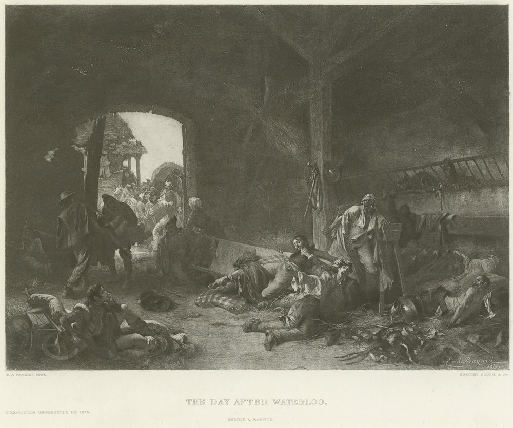The Day After Waterloo by Emile Antoine Bayard
