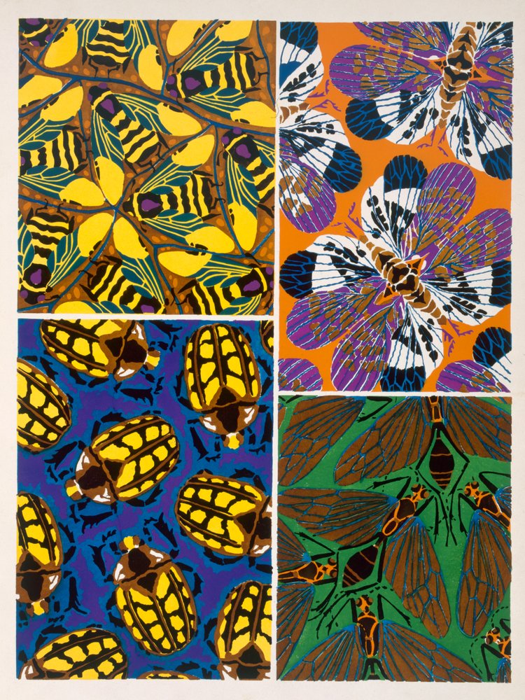 Design with insect motif by Émile-Allain Séguy