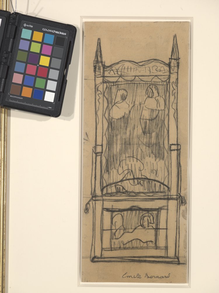 Design For A Cabinet/Chair by Emile Bernard