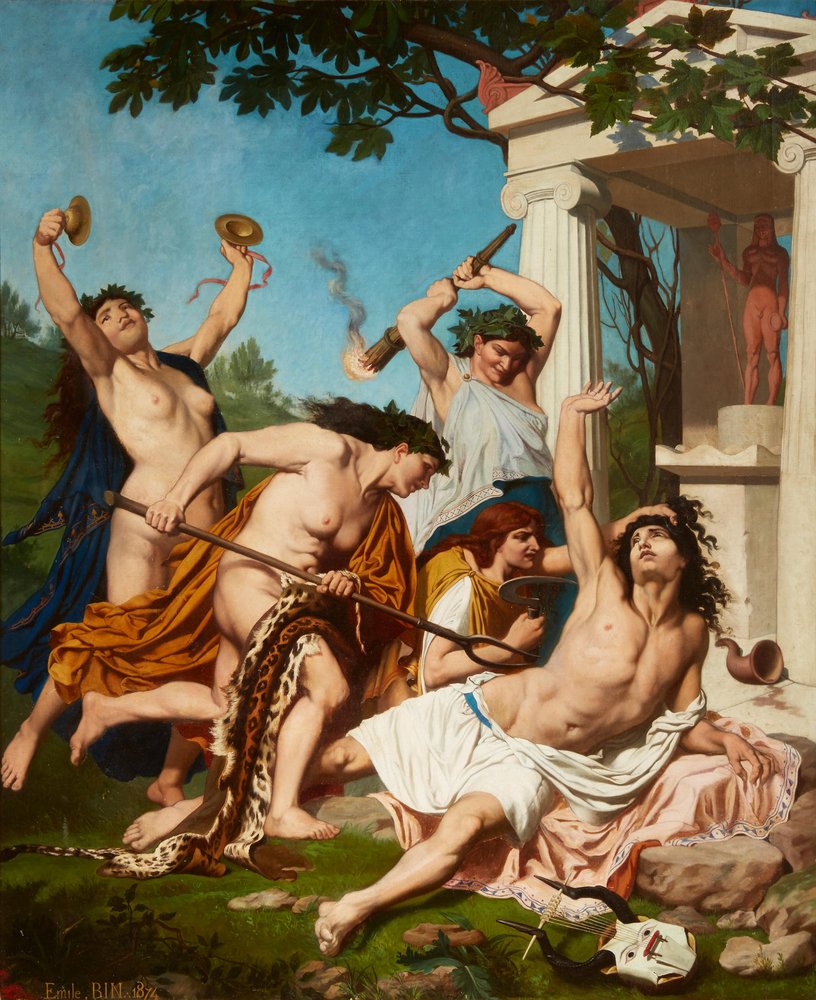 The Death of Orpheus by Emile Bin: Buy fine art print