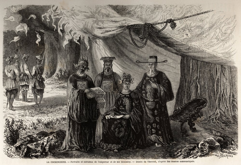 Portraits and costumes of the Emperor of Annam and his ministers ...