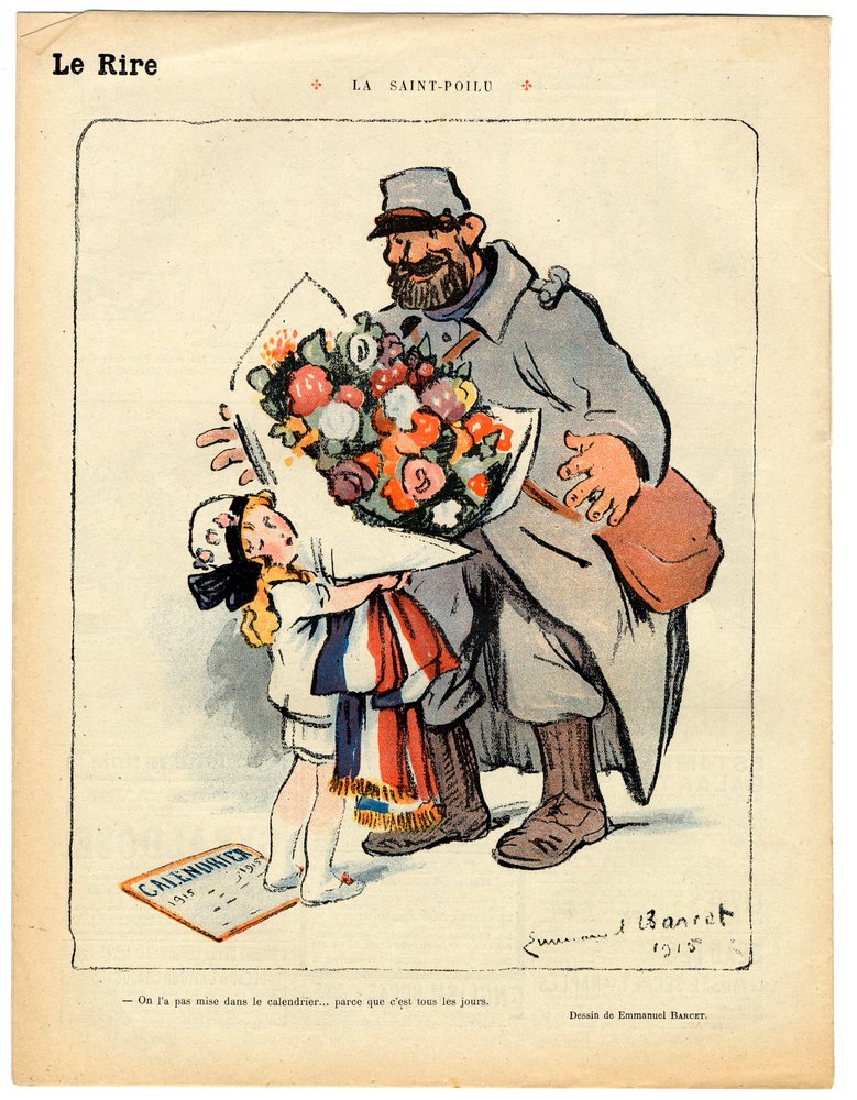 Red Laughter, Satirical in Black & White by Emmanuel Barcet