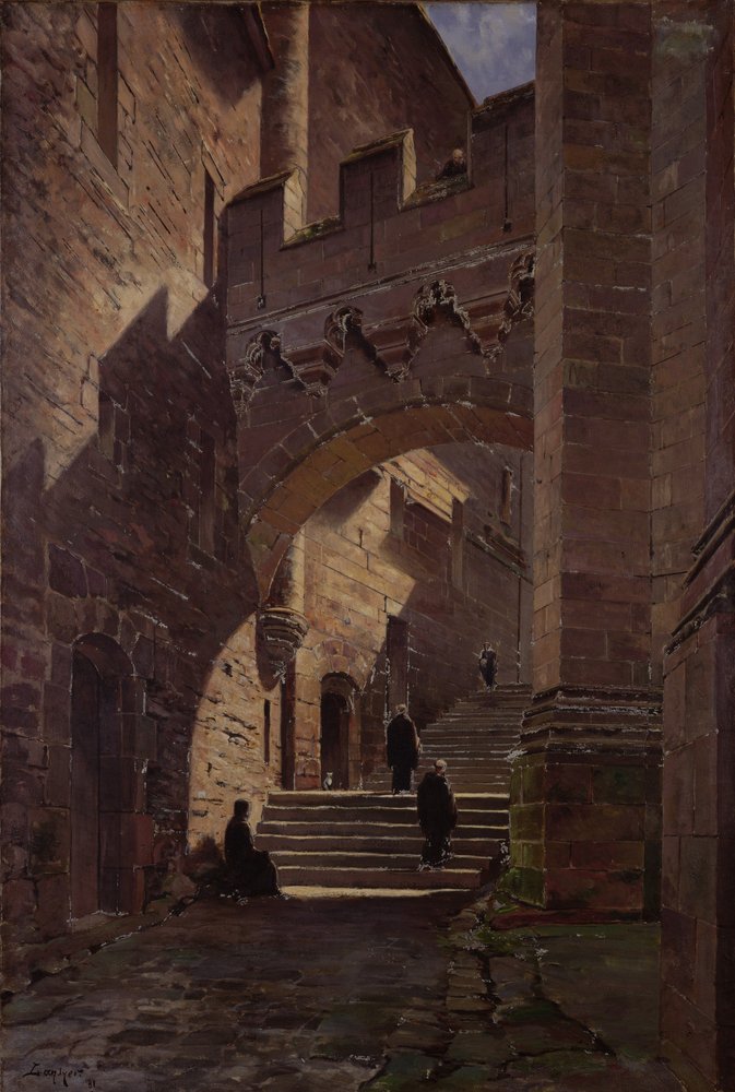 Mont Saint-Michel, Fortified Gate in the Abbey