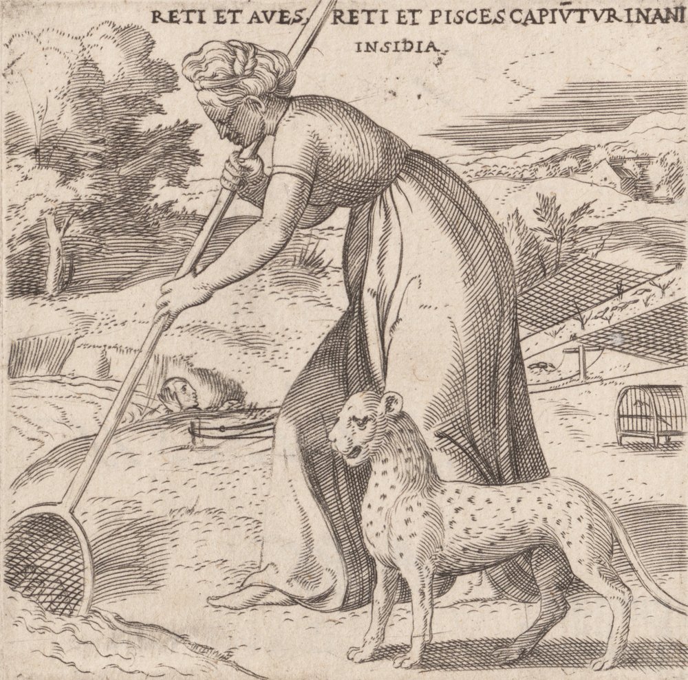 Entrapment by Enea Vico: Highest-quality art reproduction