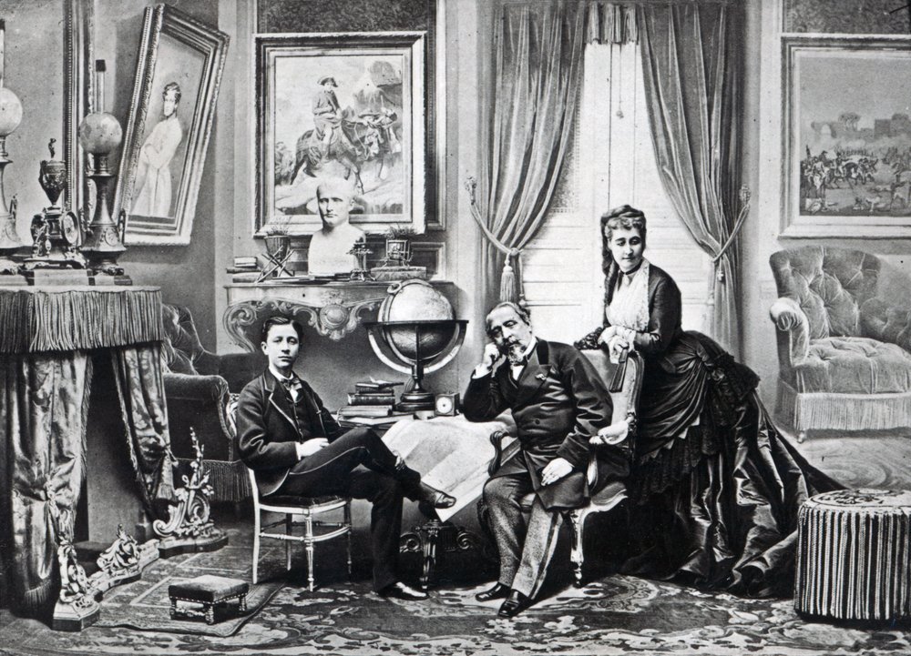 Emperor Napoleon III with Empress Eugenie and the Prince Imperial at ...