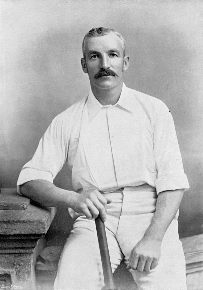 George Giffen, from Famous Cricketers and Cricket Grounds, Published by ...