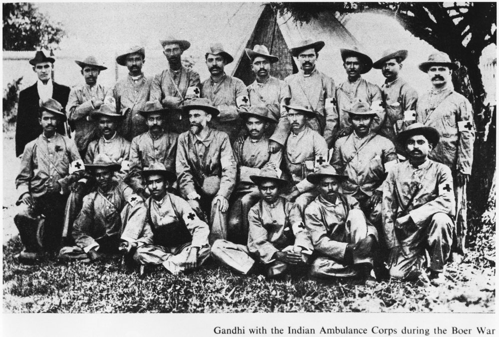 Mahatma Gandhi with the Indian Ambulance Corps during the Boer War ...
