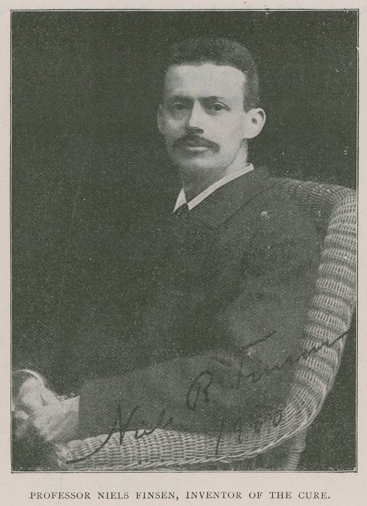 Professor Niels Finsen, inventor of the Light Cure