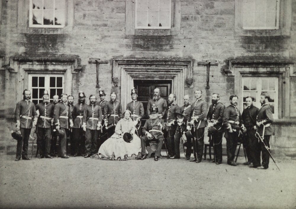 Queen Victoria and Army officers, from the collection of Col. Philip S ...