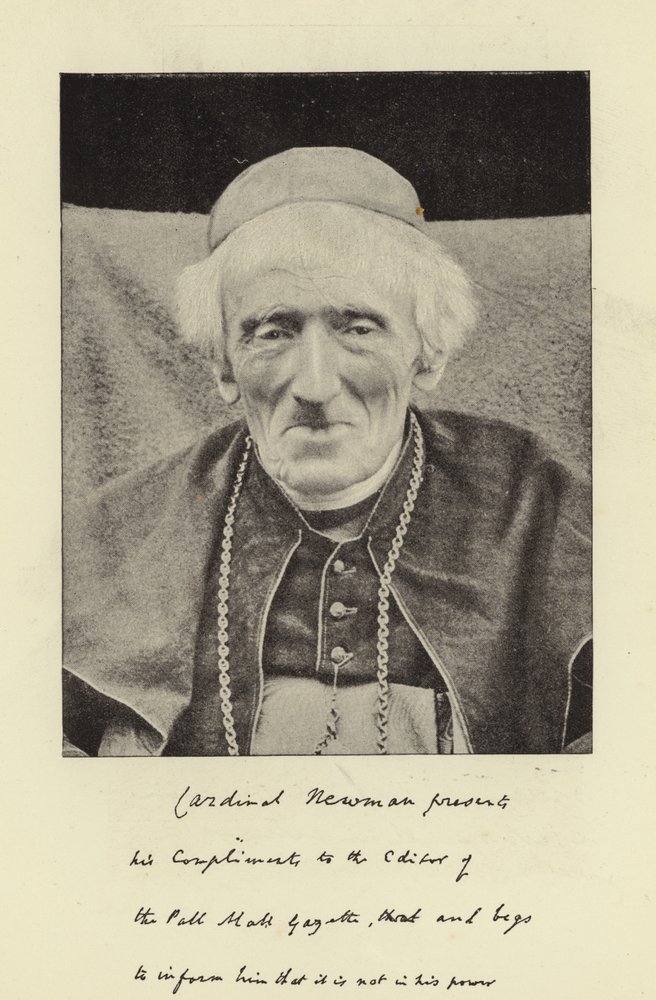 The Late Cardinal Newman by English Photographer