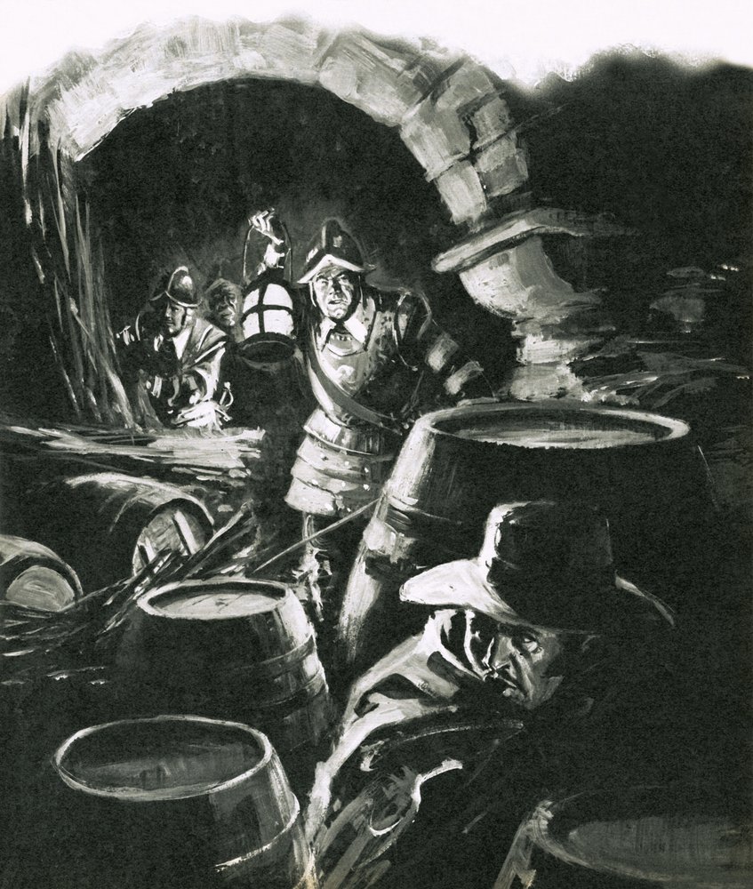 Discovery of Guy Fawkes of the Gunpowder Plot