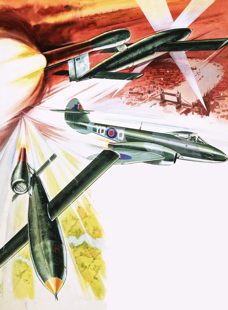 Doodlebug. The V1 Flying Bomb by English School