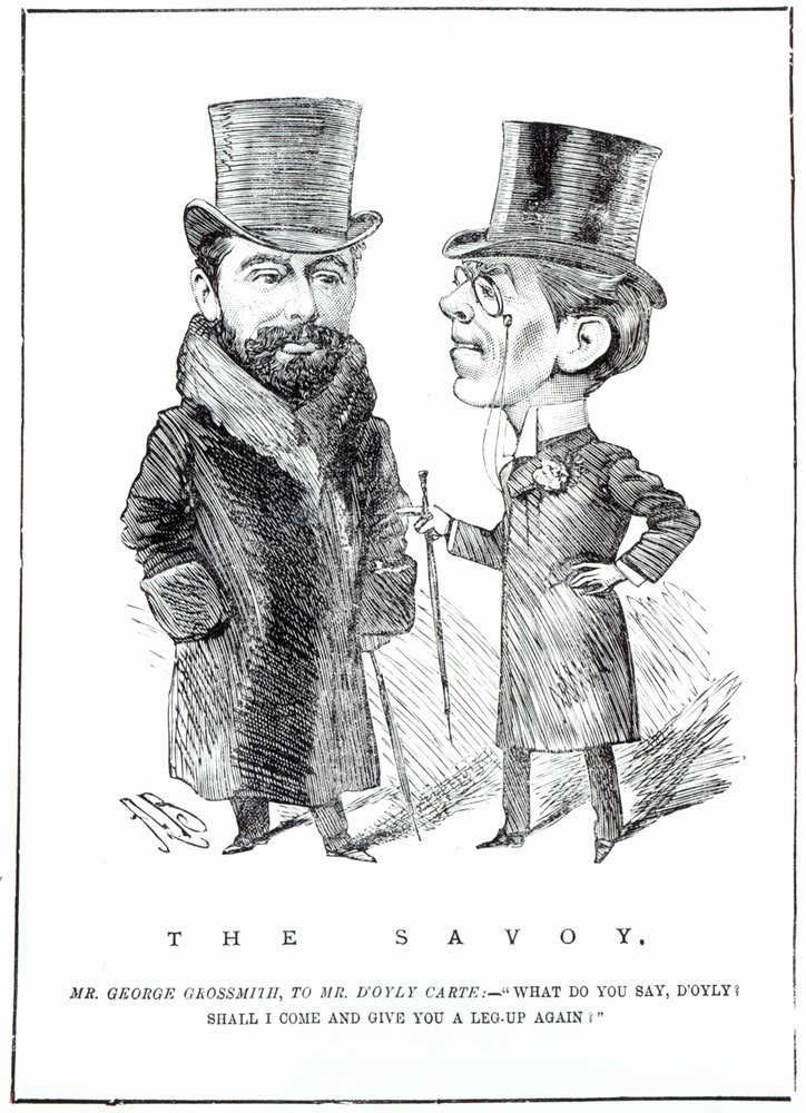 George Grossmith Jnr. and Richard D'Oyly Carte at 'The Savoy ...