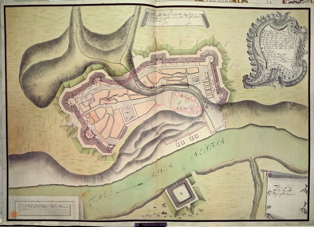 Map of Cochin, India by English School: Buy fine art print