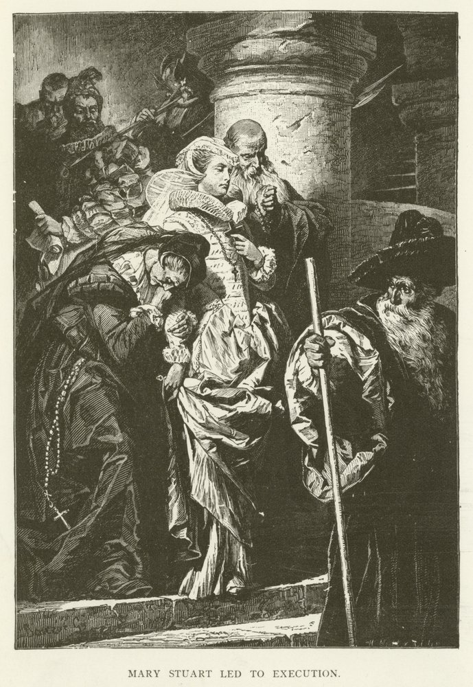 Mary Stuart Led to Execution by English School