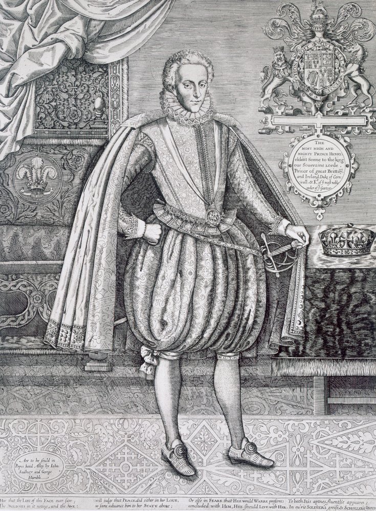 Portrait of Henry, Prince of Wales from the Book of Kings, Engraved by ...