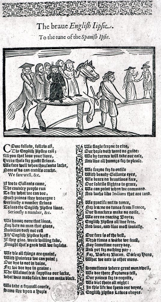 'The Brave English Gypsy', an illustration from 'A Book of Roxburghe ...