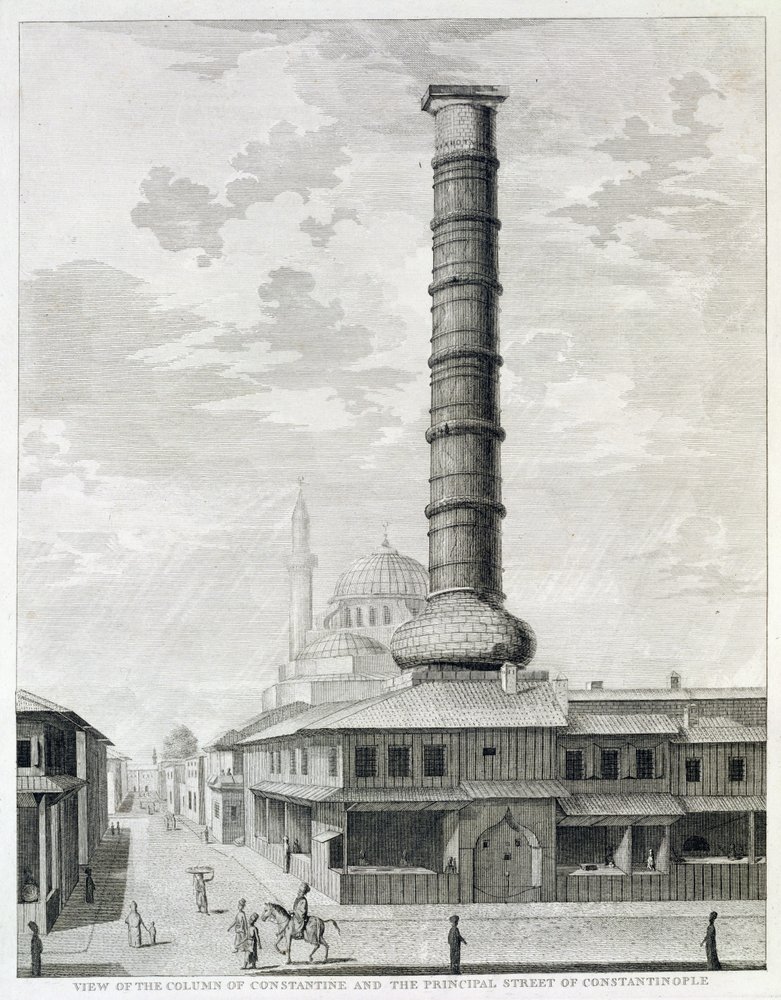 View of the Column of Constantine and the Principal Street of ...