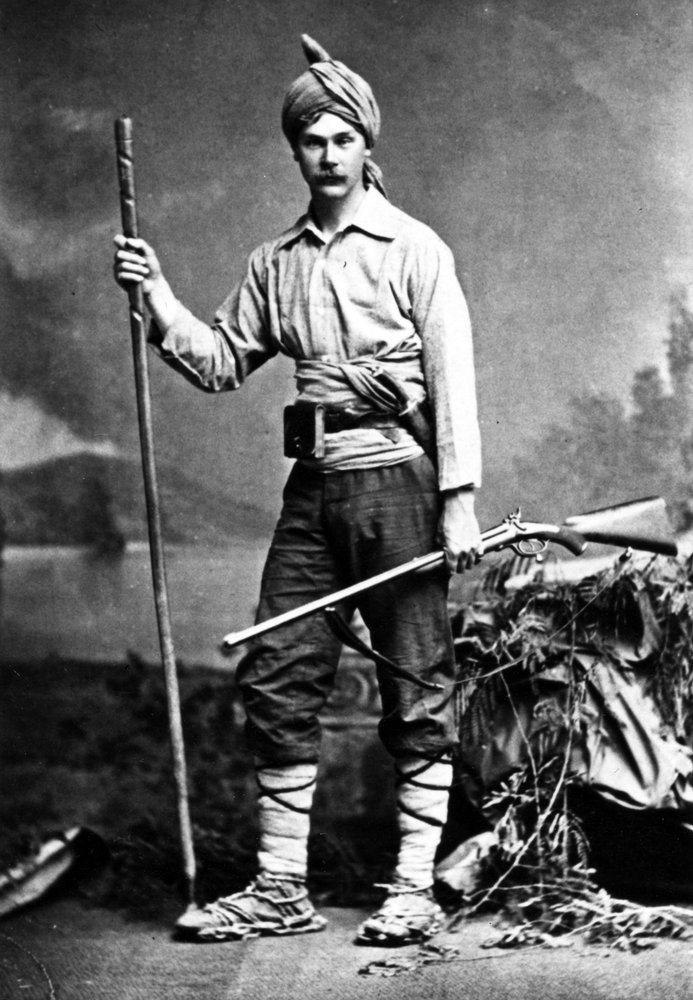 British Huntsman in India by English Photographer