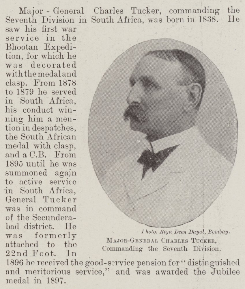 Major-General Charles Tucker, commanding the Seventh Division