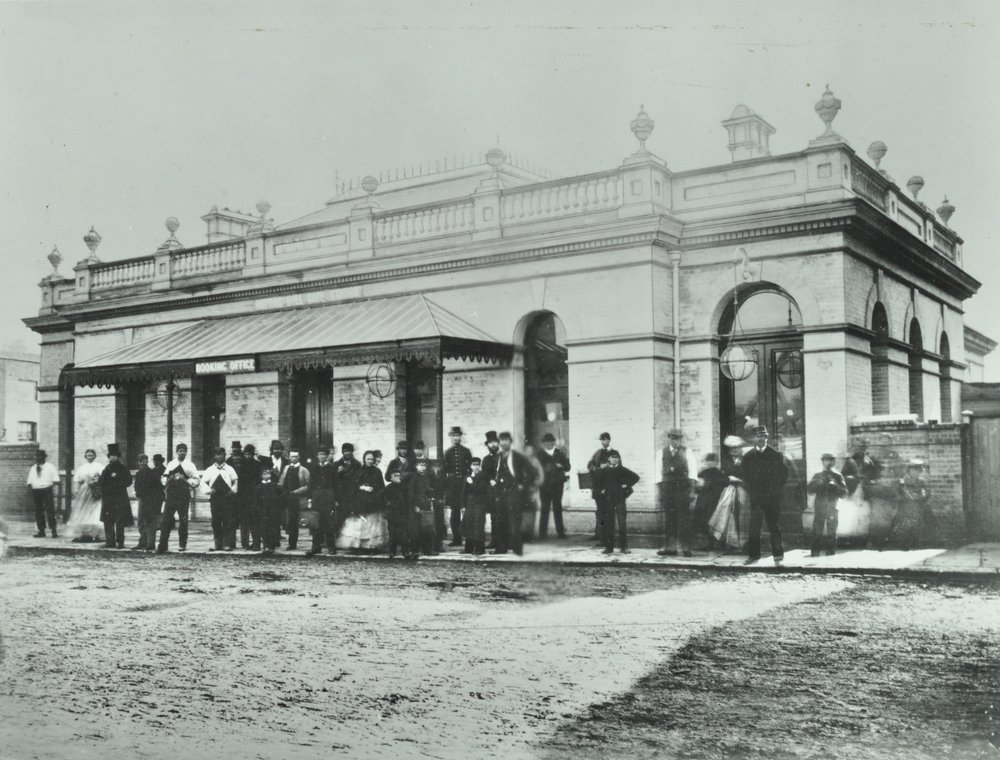 Notting Hill Gate Station: Exterior of the Metropolitan Railway, 1868