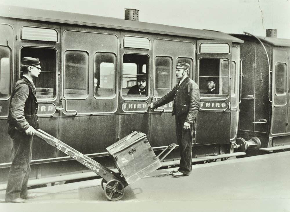 Platform Porters at a Railway Station, 1885