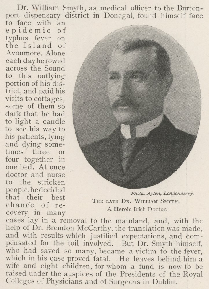 The late Dr William Smyth, a Heroic Irish Doctor