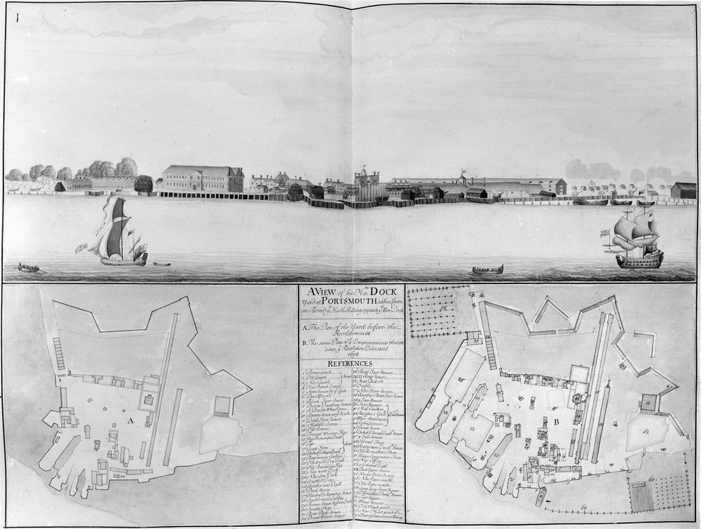A View of His Majesty's Dockyard at Portsmouth taken from opposite New Dock