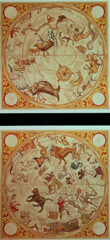 Astrological Calendar, signs of the Zodiac, c.1660