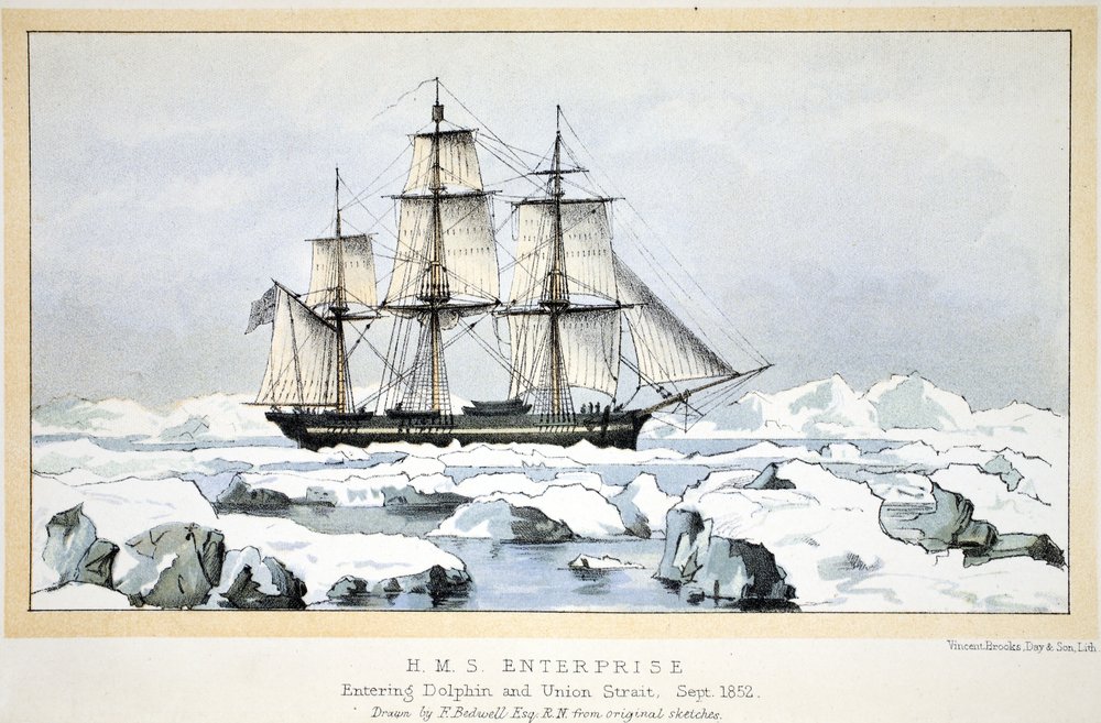 HMS Enterprise entering Dolphin and Union Strait, September 1852